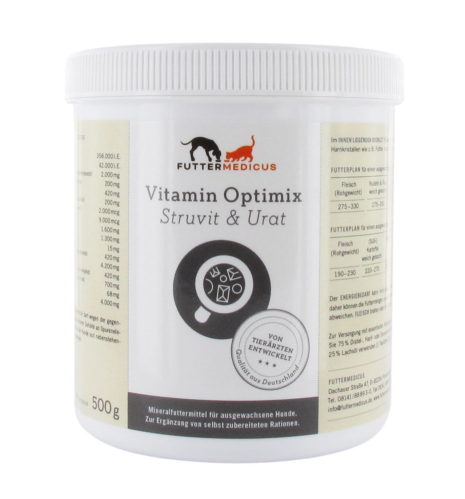 Futtermedicus Vitamin Optimix Struvit 500g Dose
